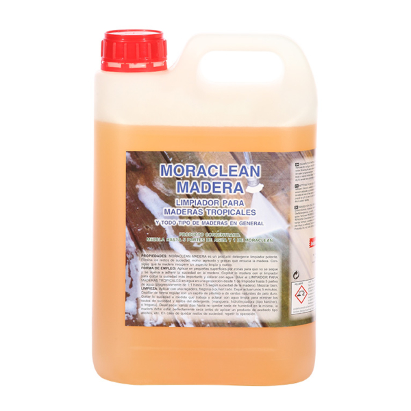Mora Clean. Limpiador para maderas tropicales - Barnices Mora